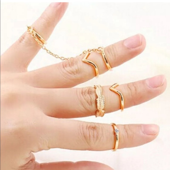 Jewelry | 6 Piece Stackable Knuckle Rings | Poshmark